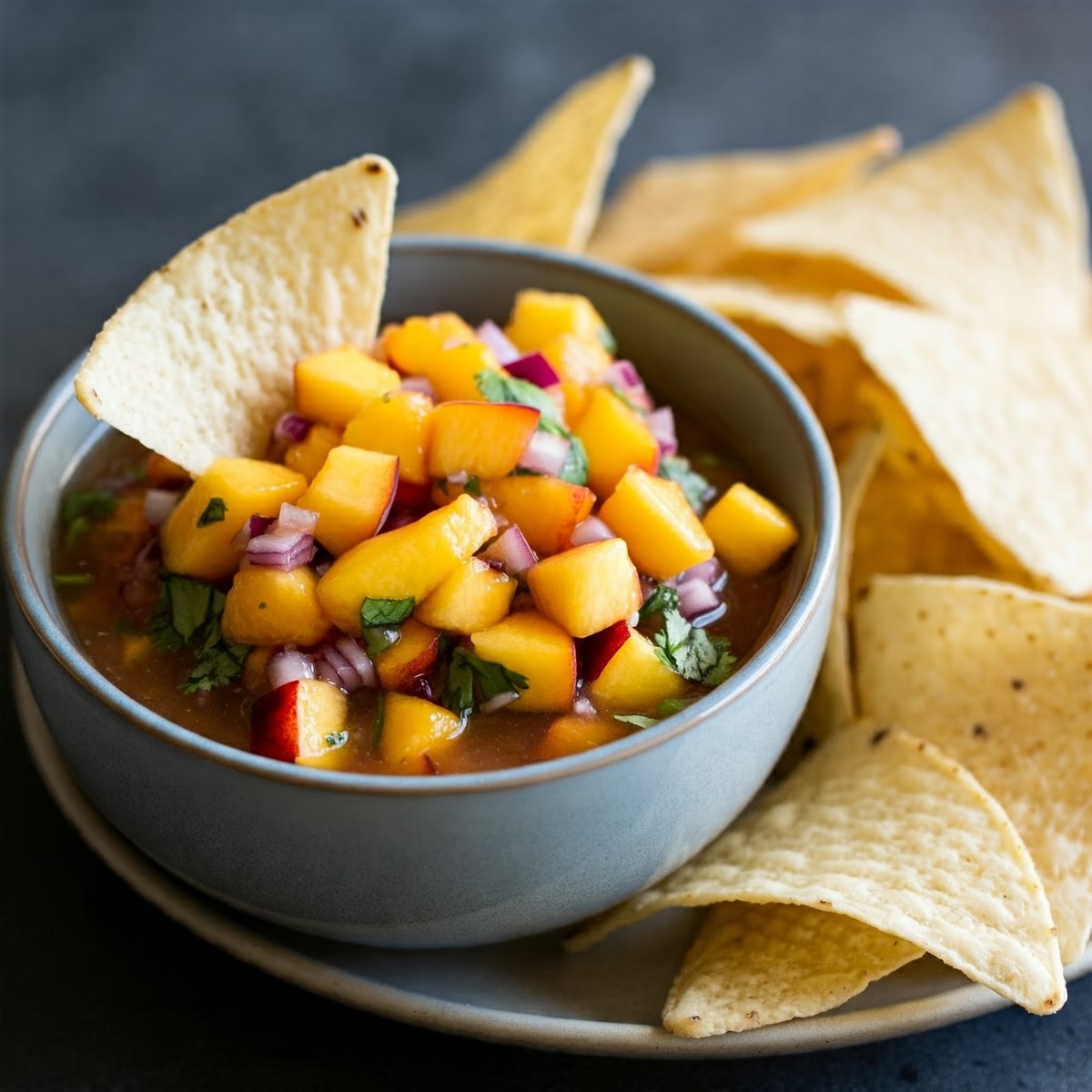 Homemade Peach Salsa Recipe @ TotallyChefs