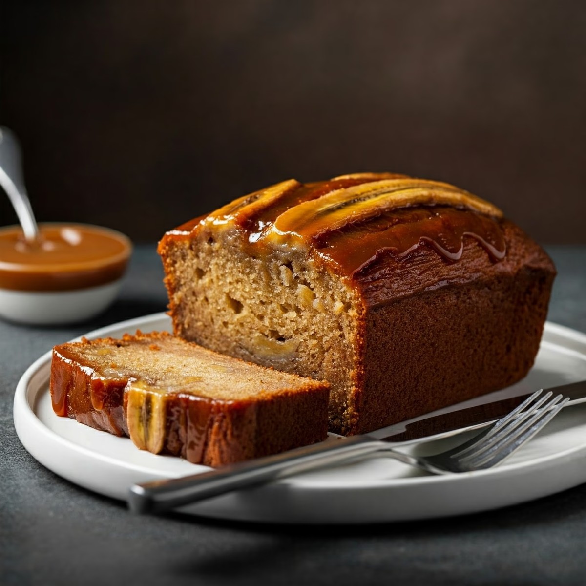 Caramelized Banana Bread Recipe @ TotallyChefs