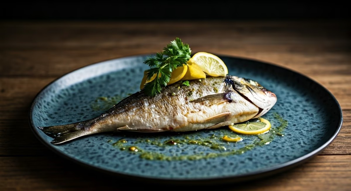 Crispy Lemon Herb Bream Fish Recipe @ TotallyChefs