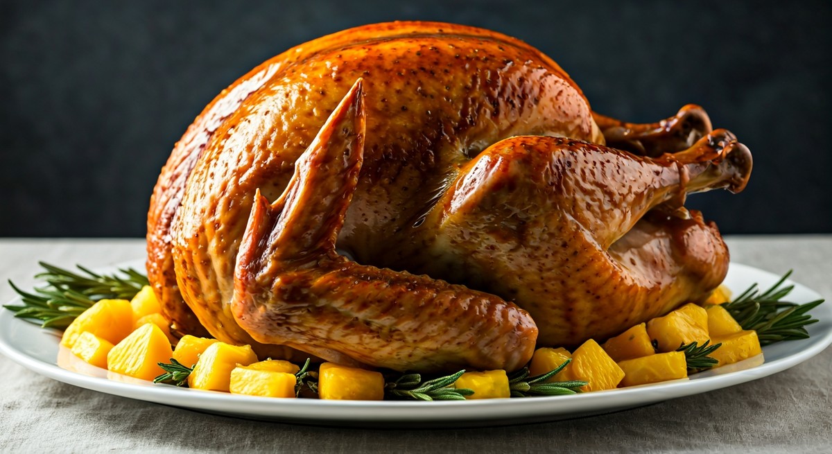 Thanksgiving Turkey with Pineapple Glaze Recipe @ TotallyChefs
